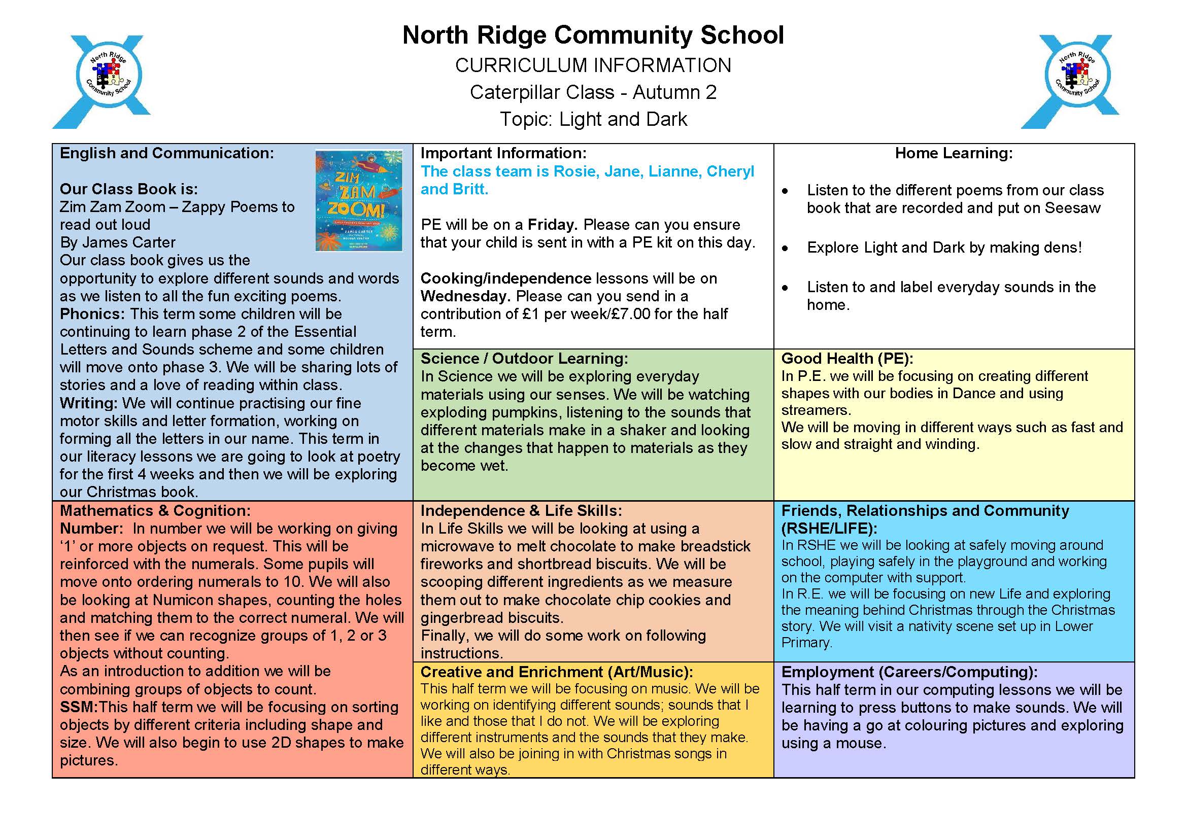 North Ridge Community School - Caterpillar Class