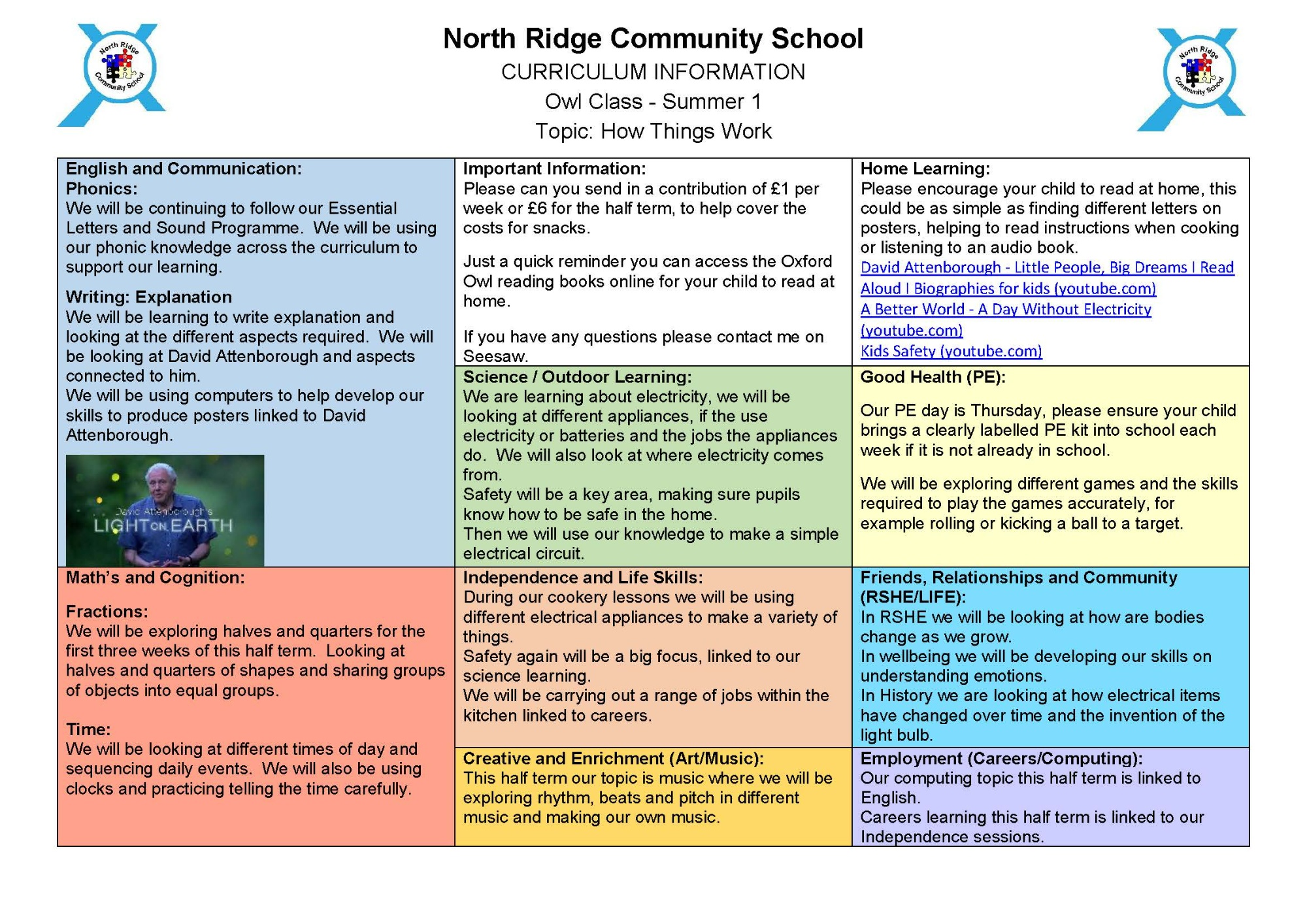 North Ridge Community School - Owl Class