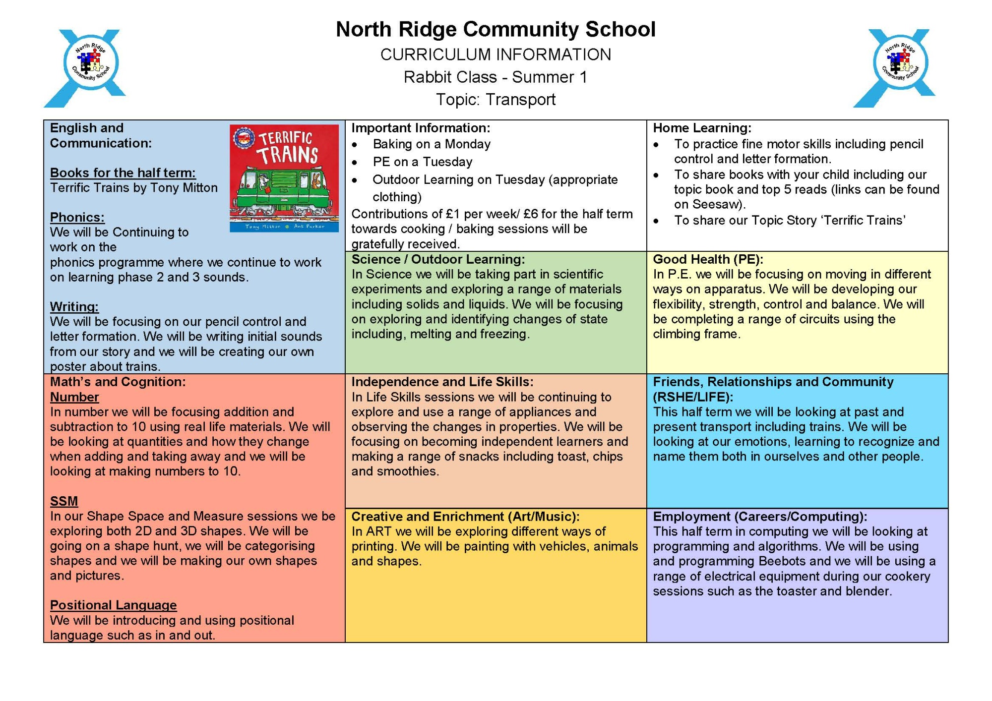 North Ridge Community School - Rabbit Class