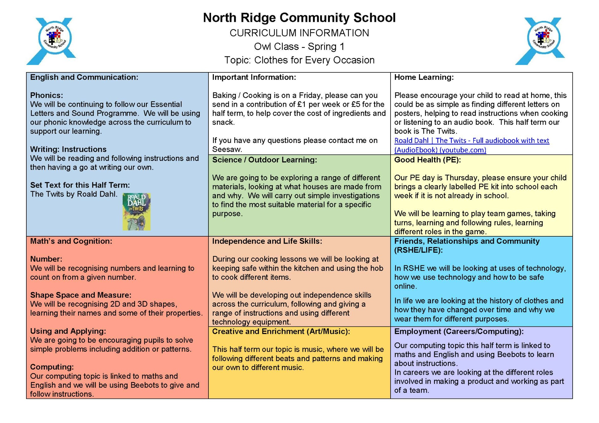North Ridge Community School - Owl Class